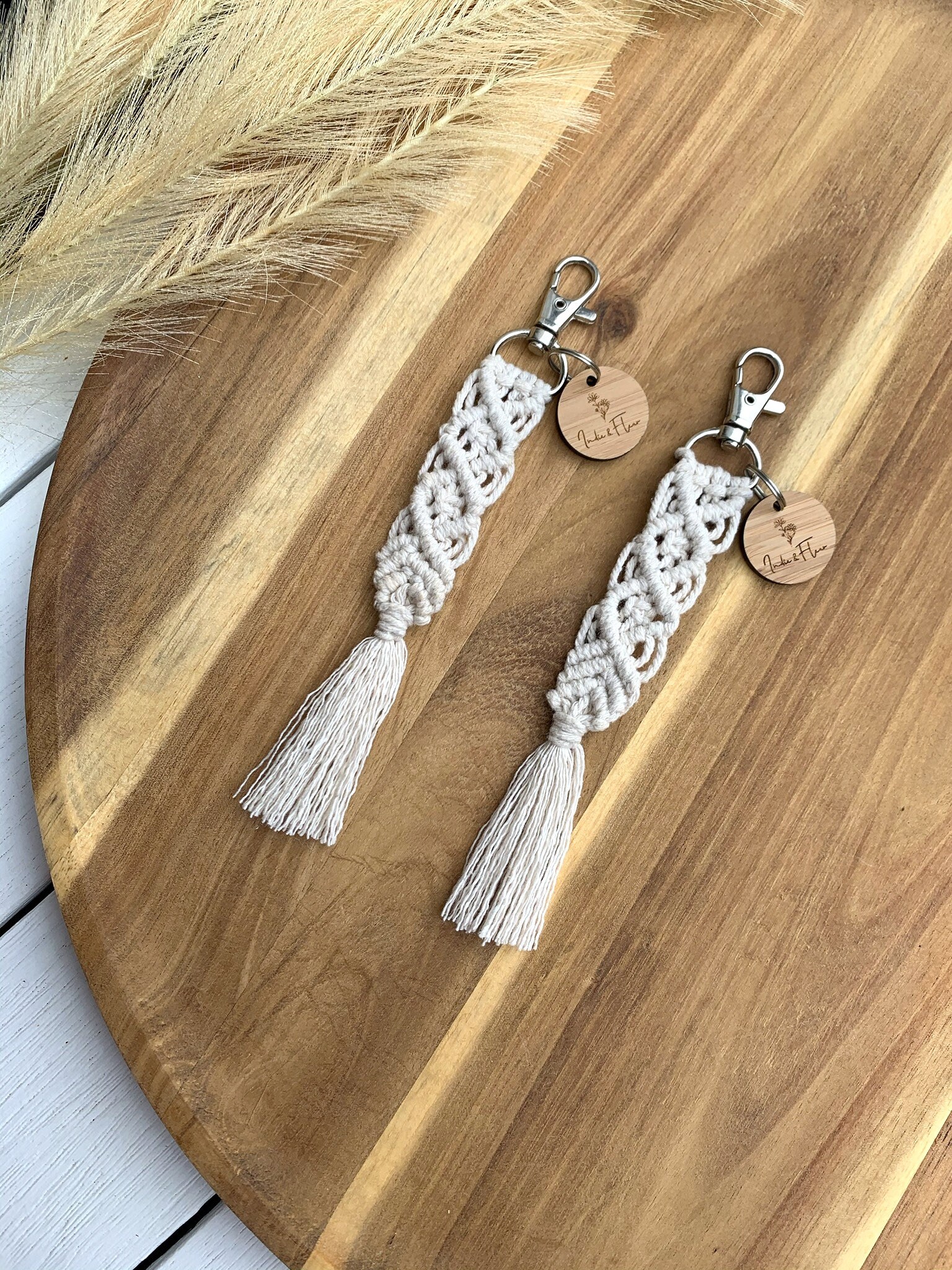 Macrame Key Ring Key Ring T Idea Boho Key Ring Mini Etsy