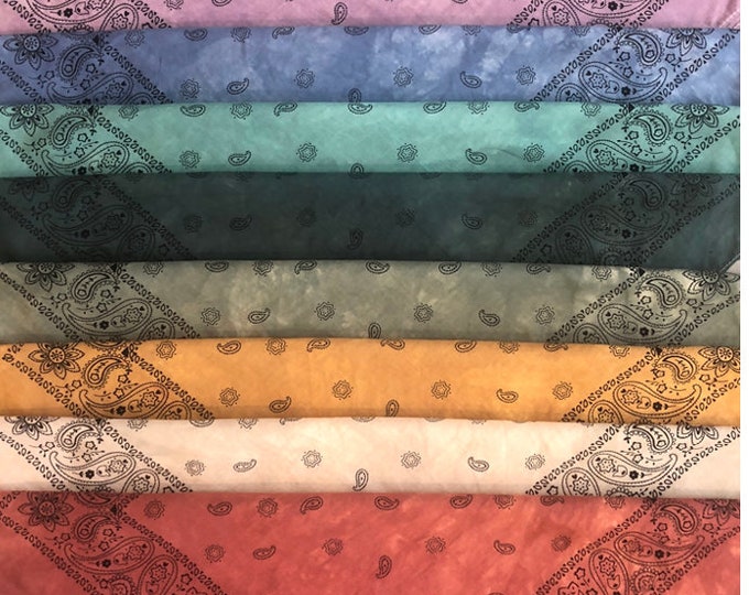 Jackrabbit Desert Bandana/handkerchief/mask - Hare, Moths, Joshua Tree ...