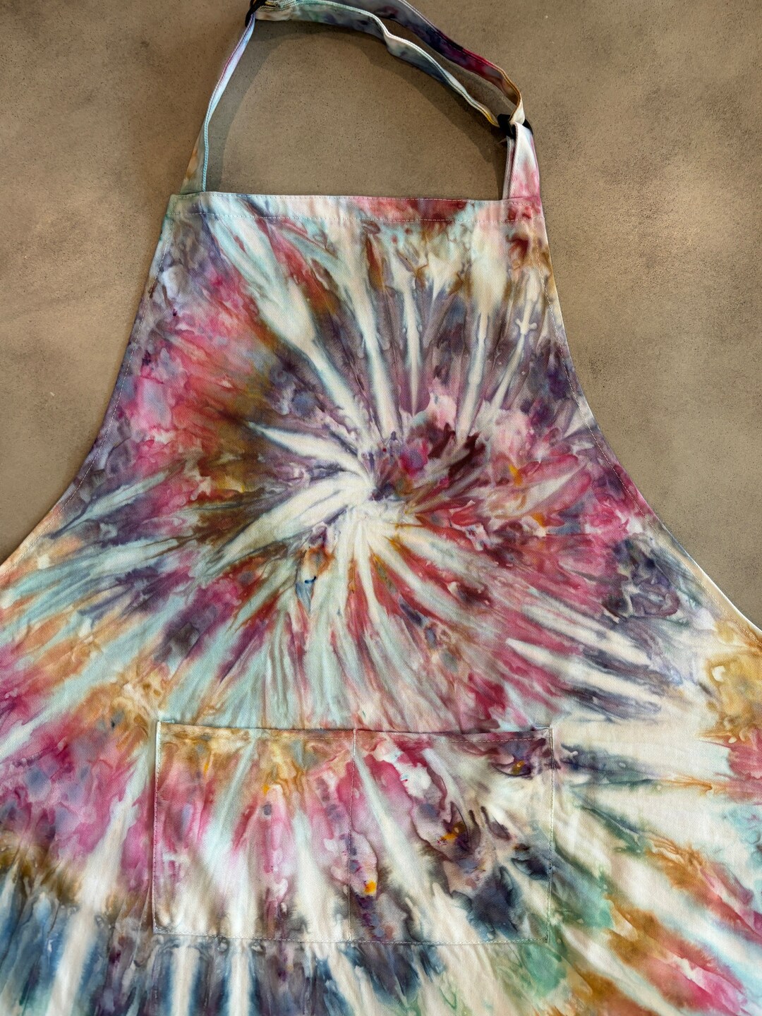 AQUARIAN Ice Tie Dyed Apron for the Kitchen, Bar, Garden, the Studio ...