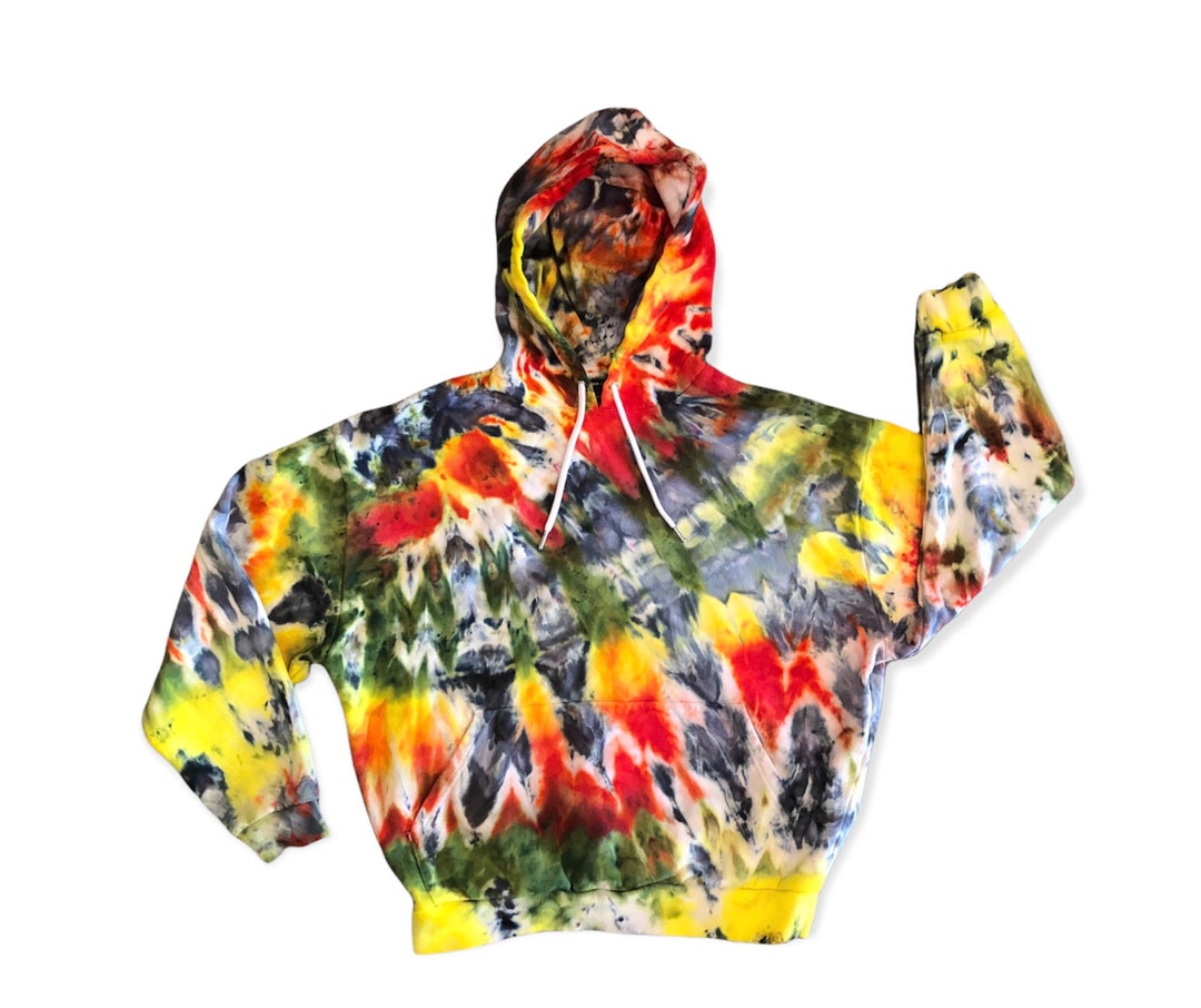 IRIE Ice Tie Dye Hoodie Size Large | Jamaica Marley Rasta Sweatshirt - Etsy