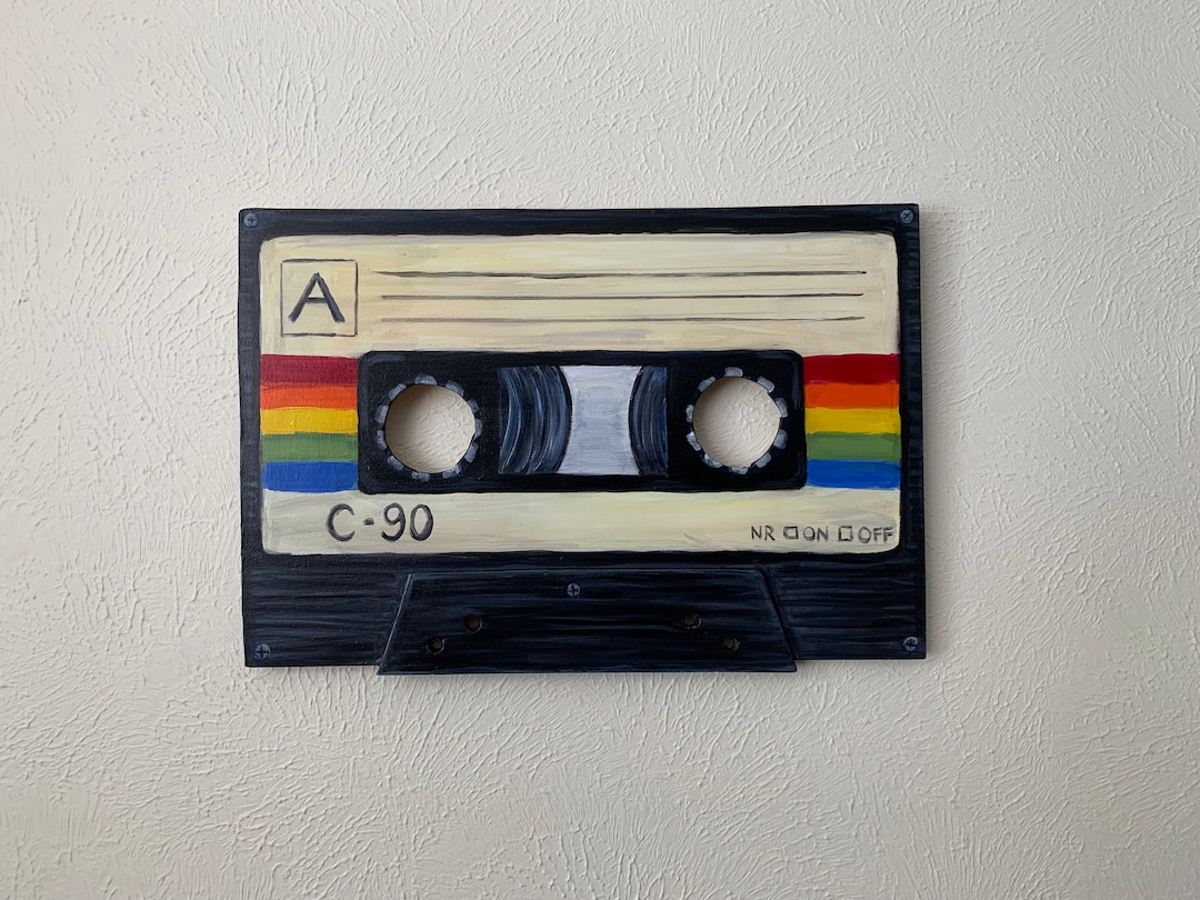 Retro Tape Cassette Wall Art - Etsy
