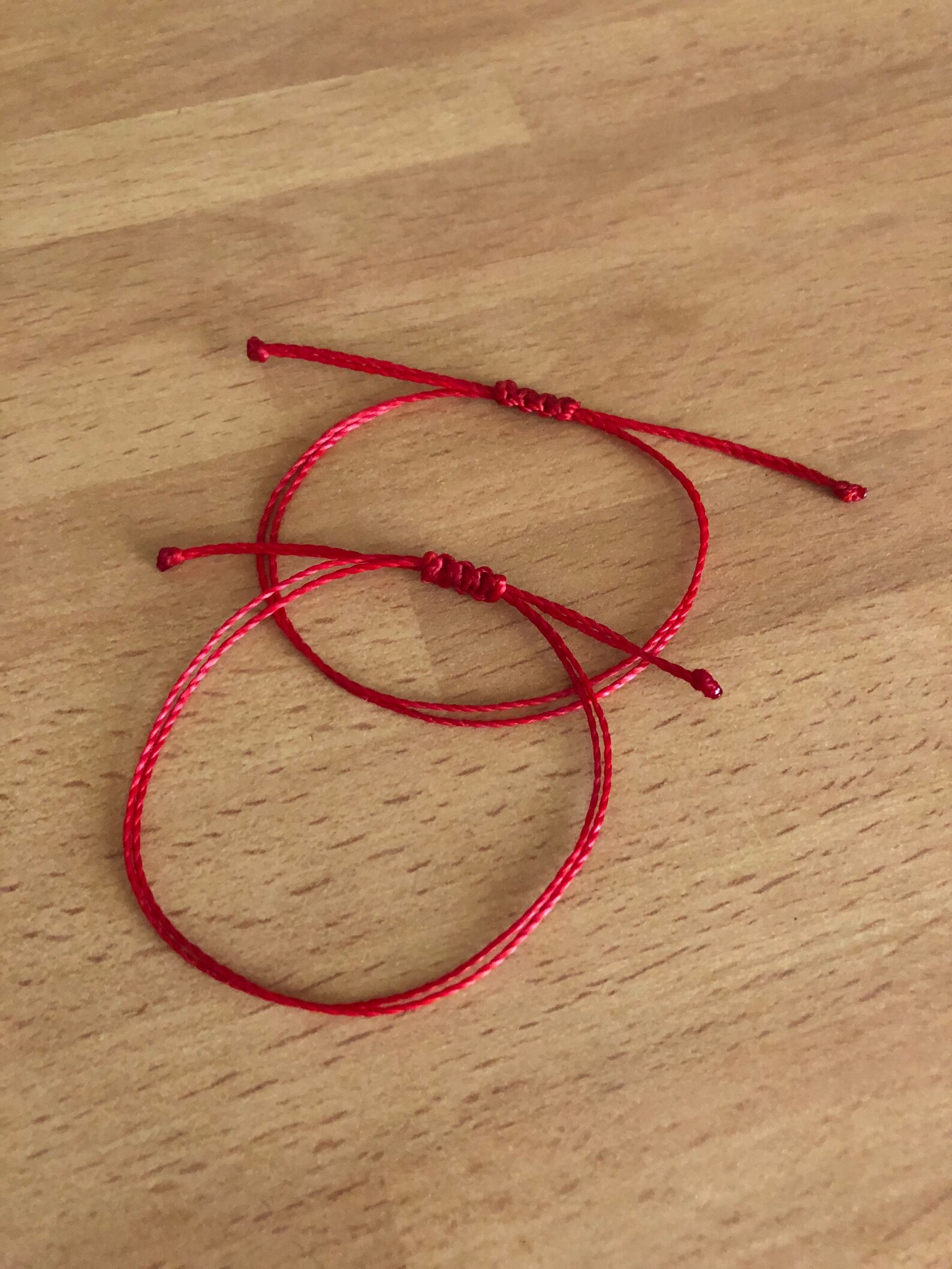 2 Red String Bracelets Protection Bracelets Kabbalah | Etsy