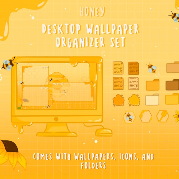 Honey Bees Wallpaper - Etsy