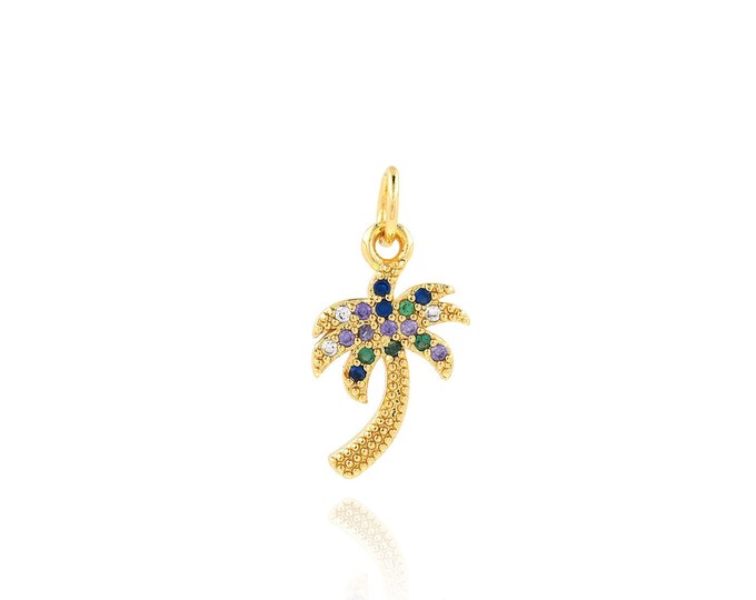 Coconut Tree Pendant,coconut Tree Necklace,18k Gold Filled Plant ...