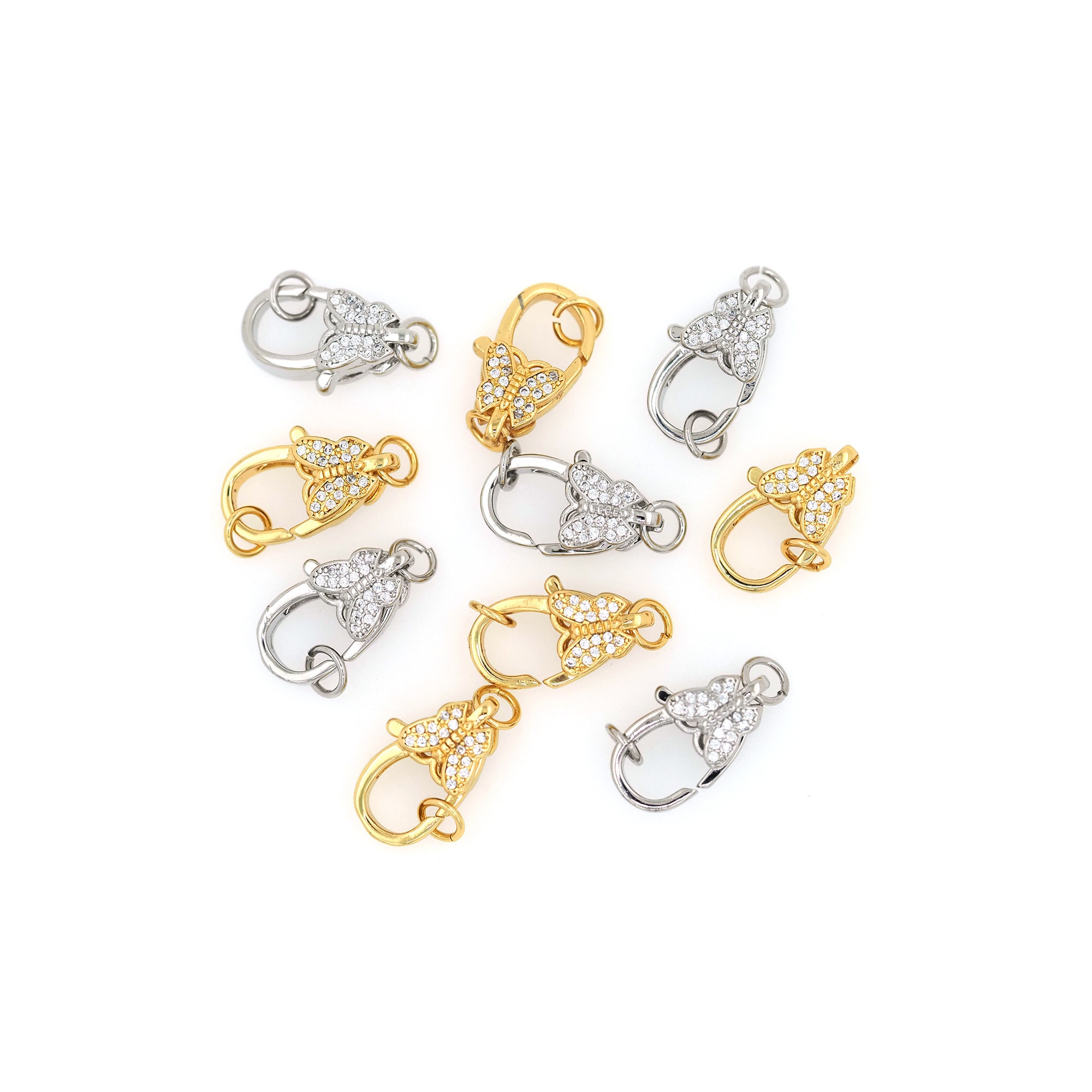 Butterfly Clasp 18K Gold Filled Lobster Clasp Necklace - Etsy