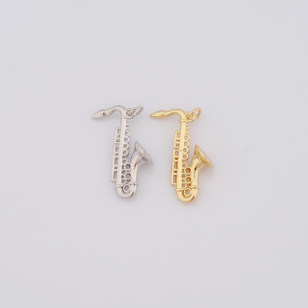 18K Gold Filled Musical Instrument Pendant,musical Instrument Charms ...