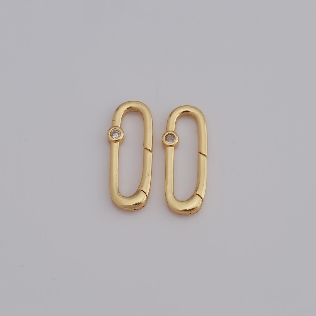 Gold Snap Clasp,18k Gold Filled Snap Clasp, Necklace Clasp, Jewelry ...