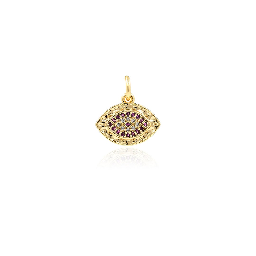Evil Eye Pendant, 18K Gold Filled Evil Eye Charm, Magic Eye Pendant ...