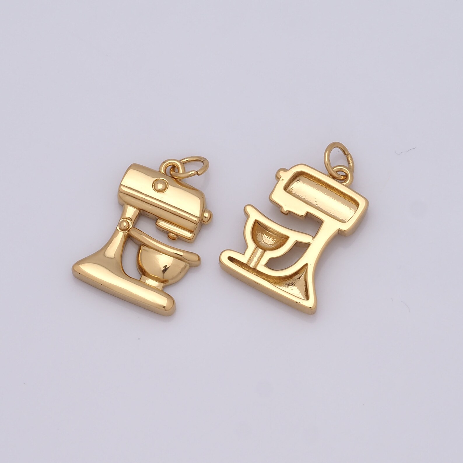 18K Gold Filled Stand Mixer Pendant,gold Mixer Charms,stand Mixer ...