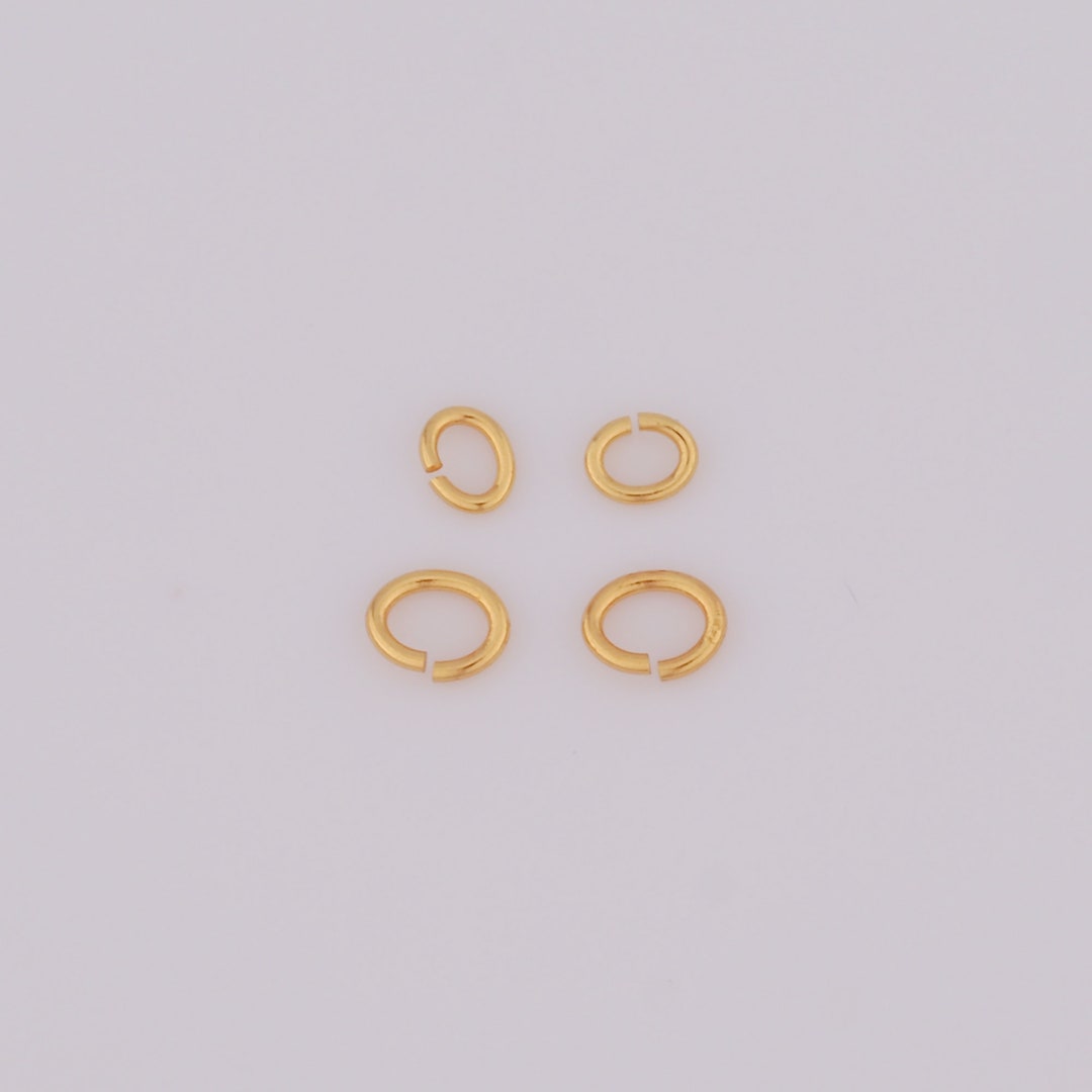 15g 18K Gold Filled Open Jump Rings, Round Jump Rings,round Jump Rings ...