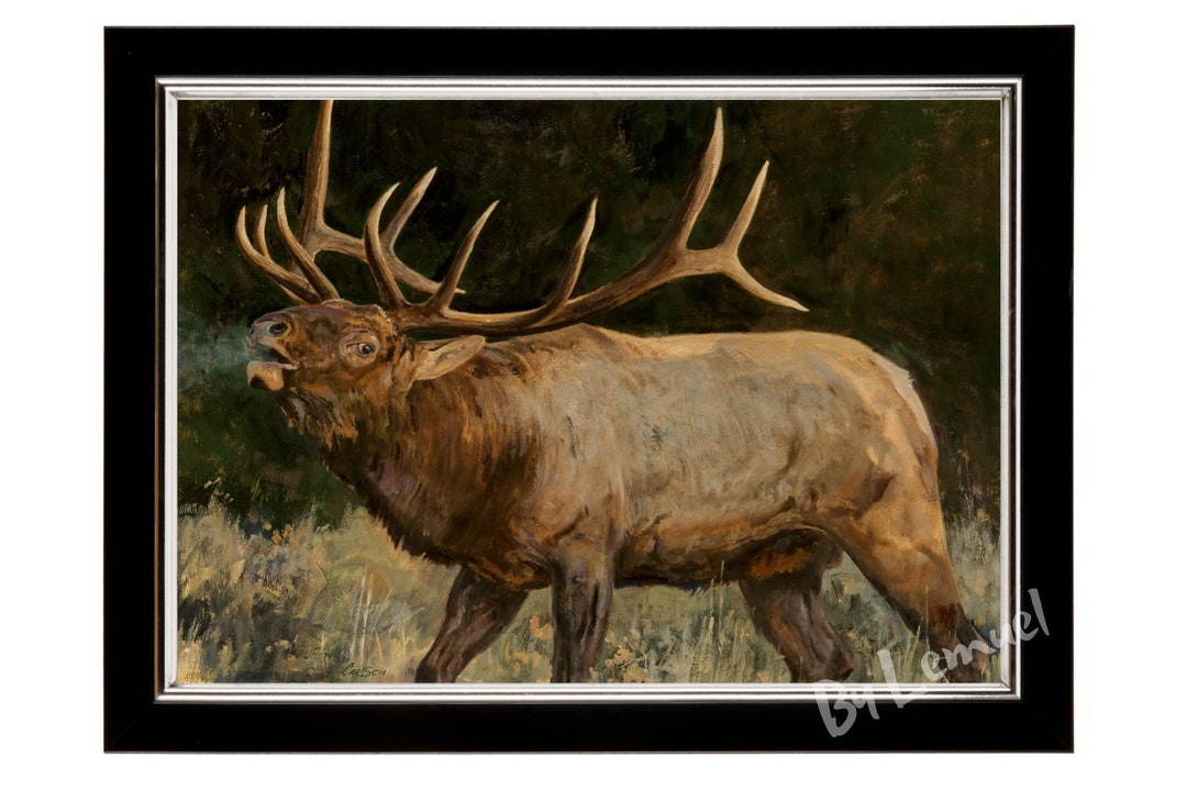Ken Carlson Elk Gift Poster Print Unframed - Etsy