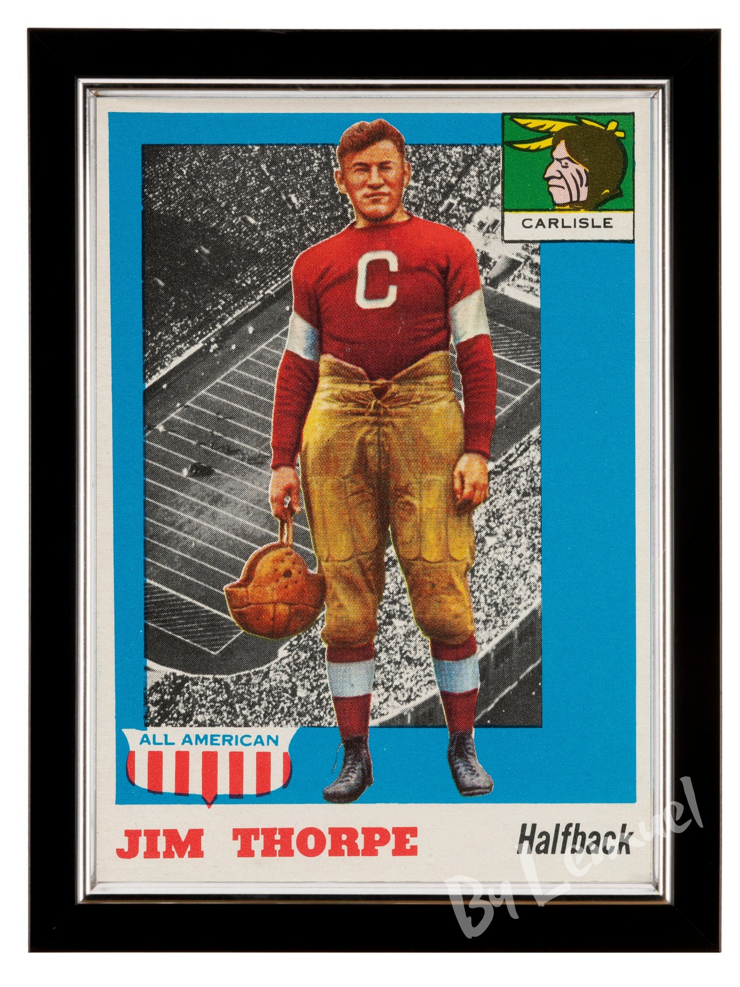 Jim Thorpe 1955 Topps Football Gift Poster Print Unframed - Etsy