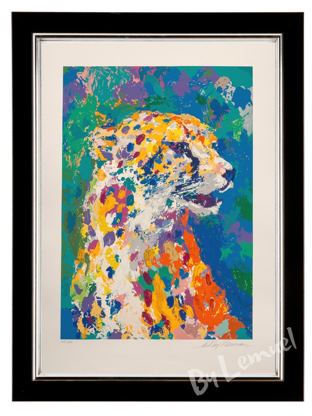 Leroy Neiman Portrait of a Cheetah Gift Poster Print Unframed - Etsy