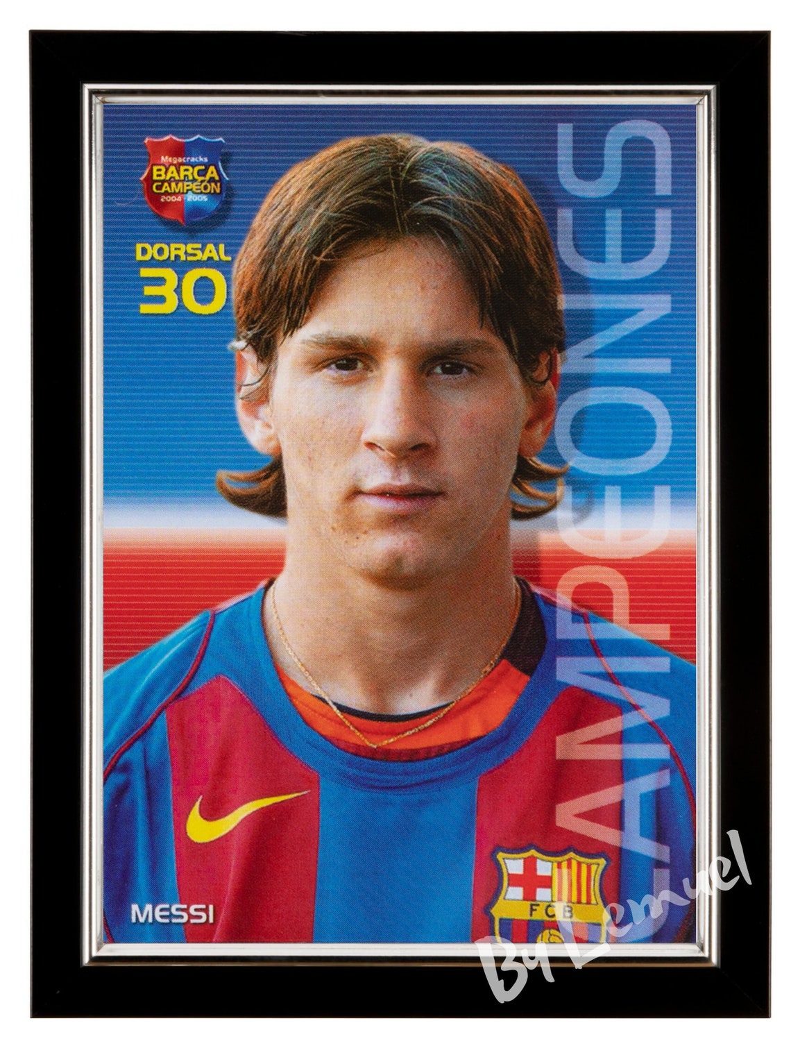 Lionel Messi Panini Megacracks 2004 Gift Poster Print Unframed - Etsy