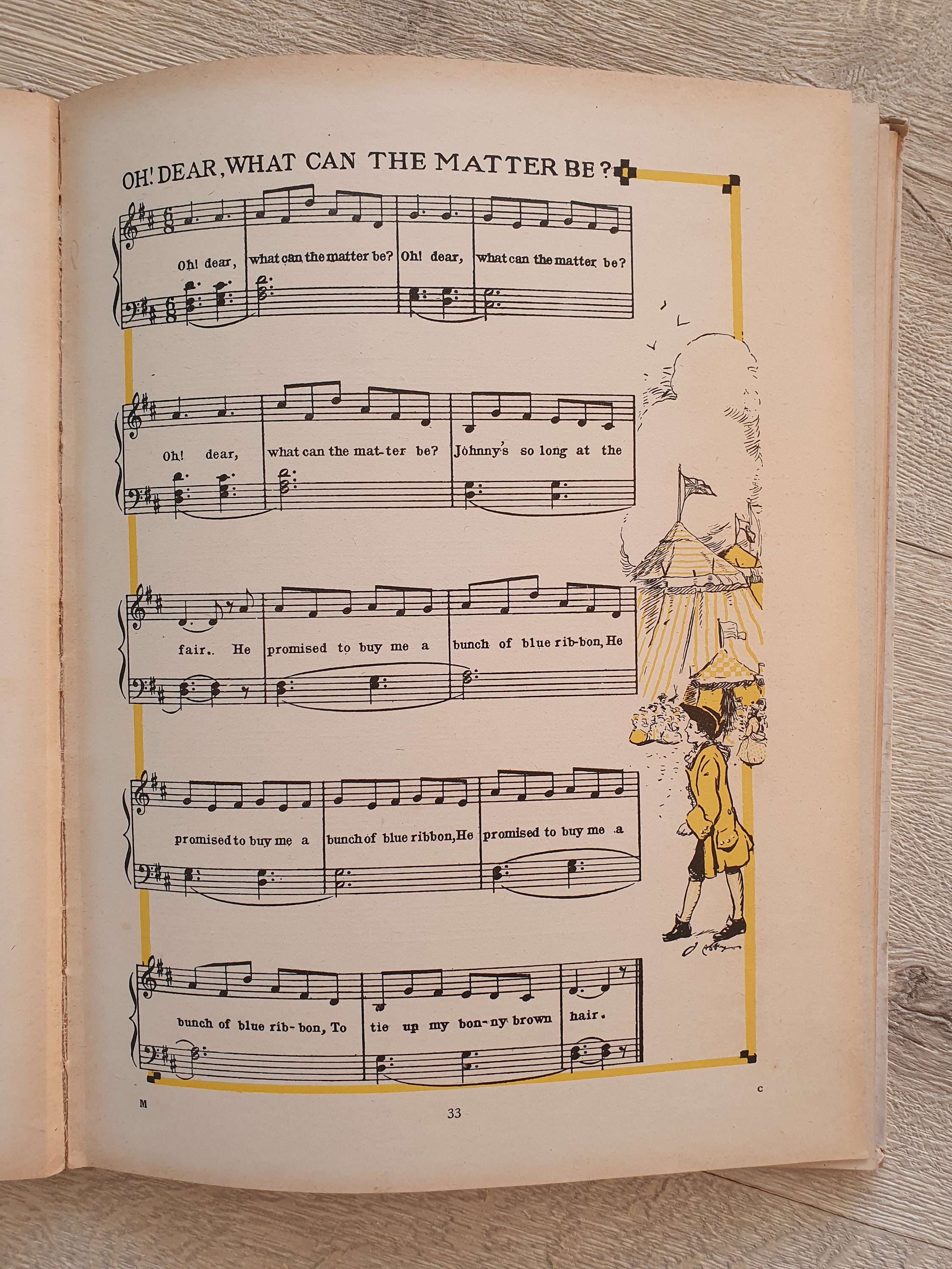 1930s Vintage Children's Annual Music Box Book. Tune, Rhyme Nursery ...