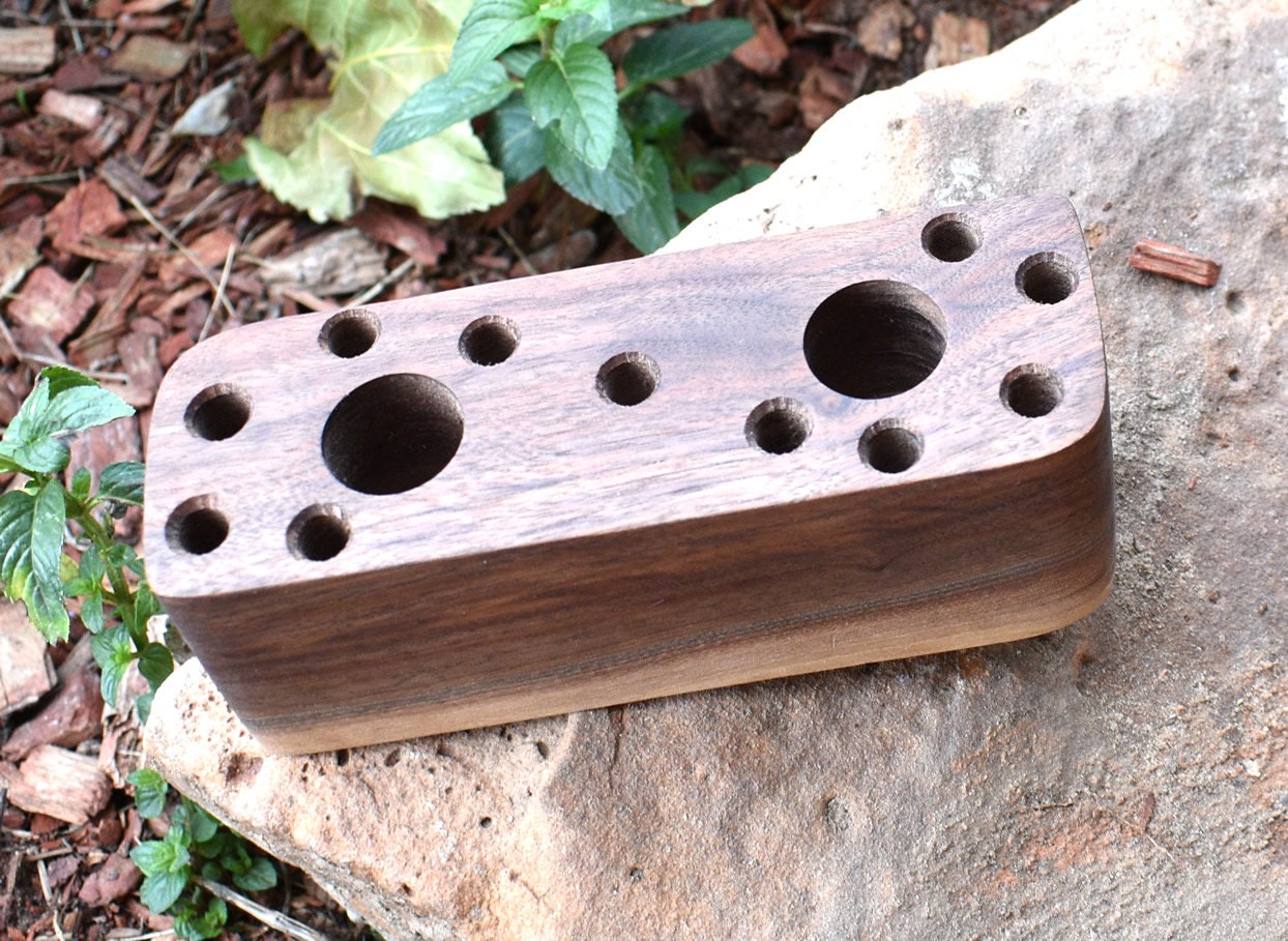 Black Walnut Pencil Holder for Arts and Gift Giving - Etsy