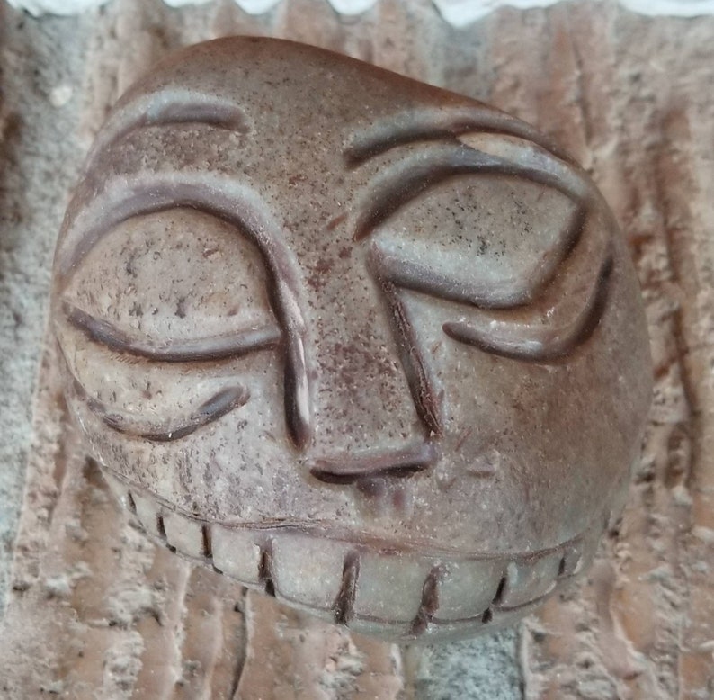 Rock Goblin Stone Rock Carved Personality Paper Weight Novel Nature ...