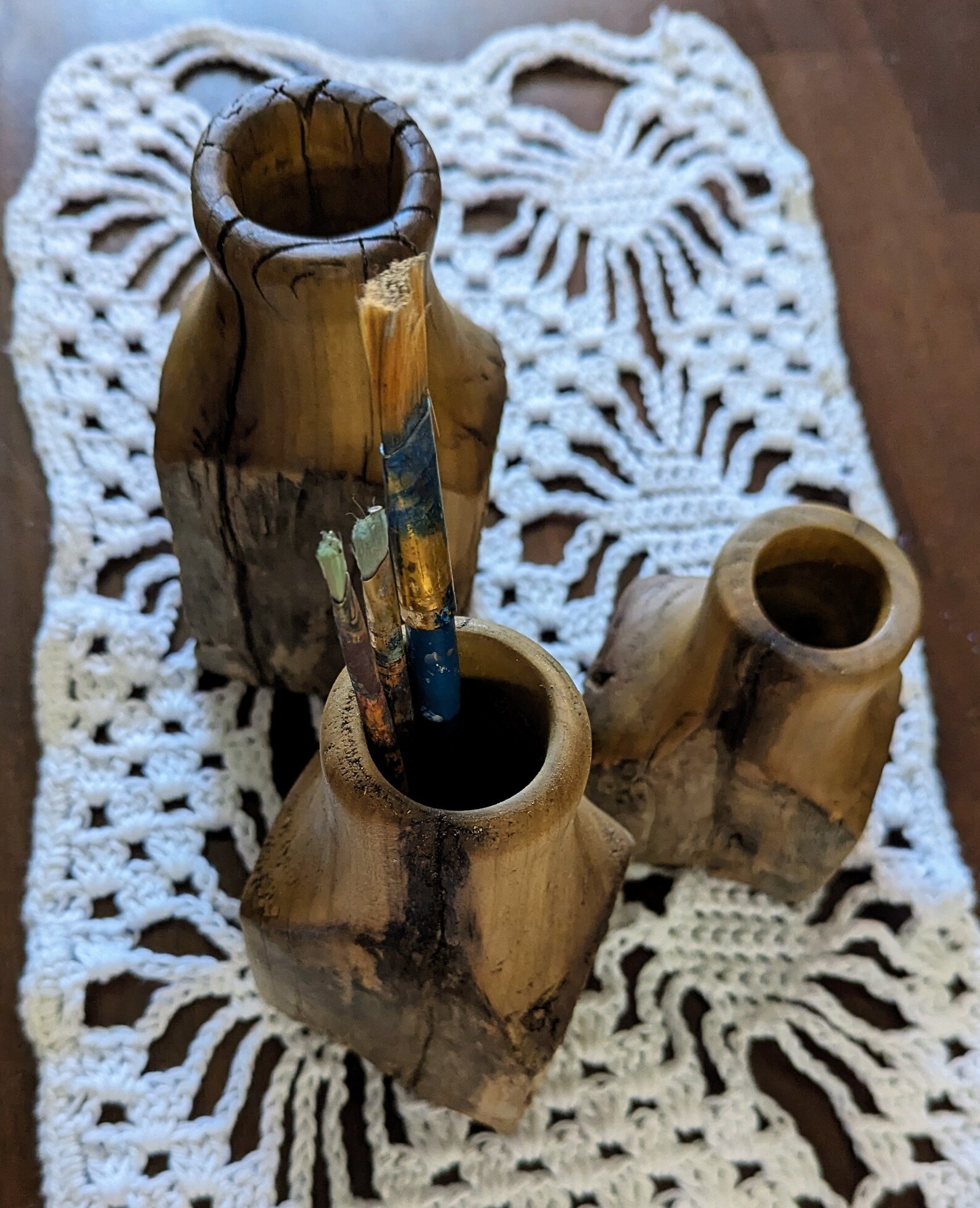 Upcycled Wood Vase Set, Rustic Farmhouse Decor - Etsy