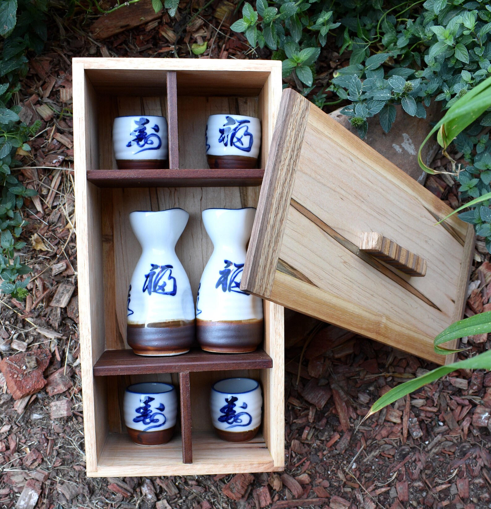 Handmade One of Kind Hardwood Box With Compartments Keepsakes Made of ...