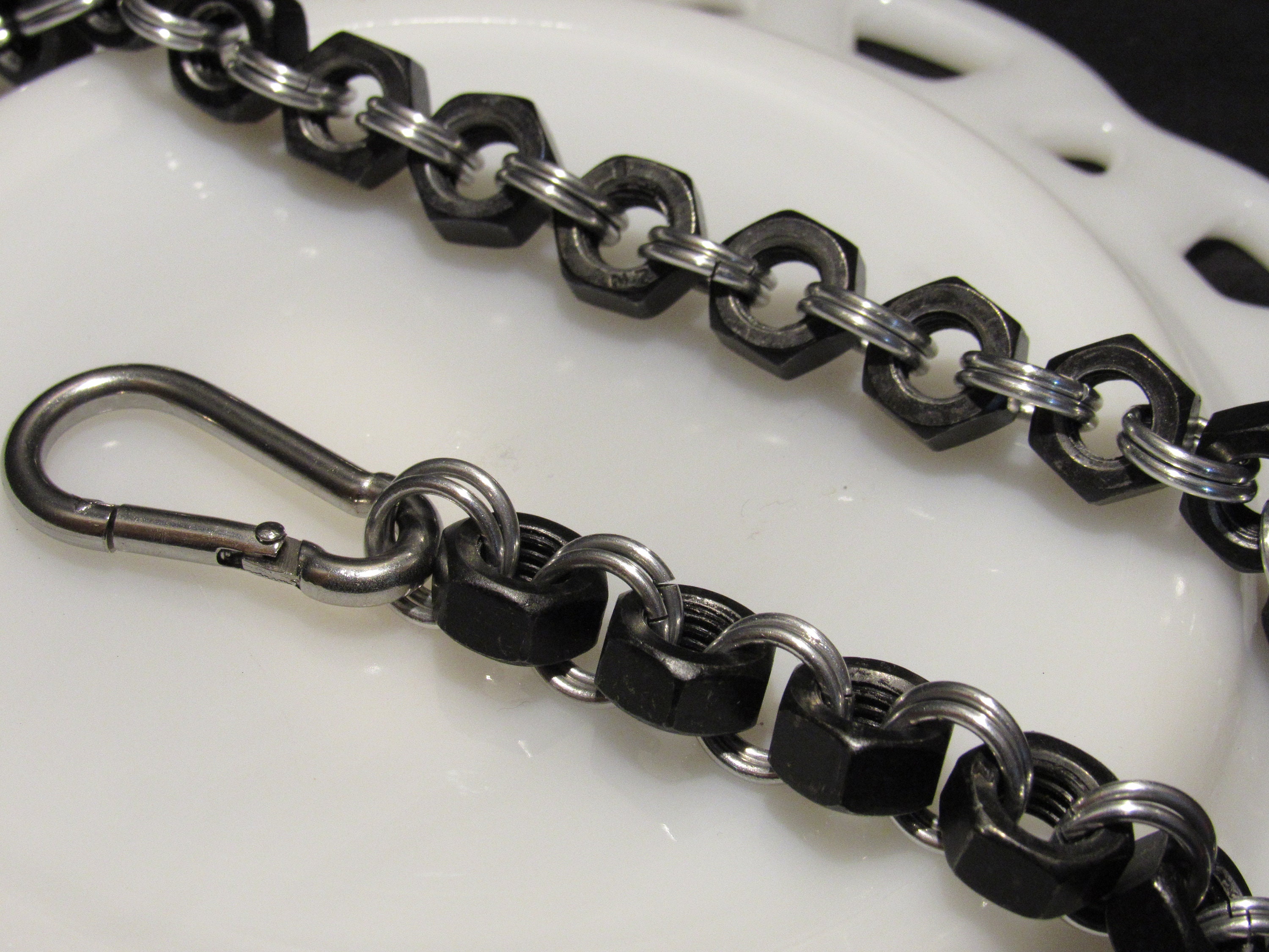 2 Styles Large Hex Nut Wallet Chain - Etsy