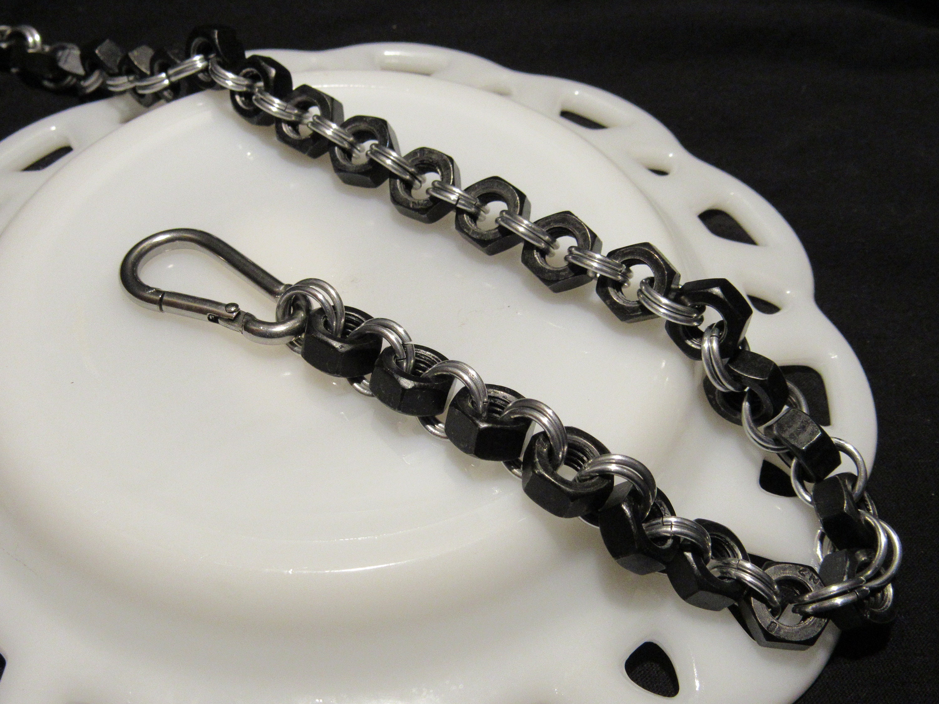 2 Styles Large Hex Nut Wallet Chain - Etsy