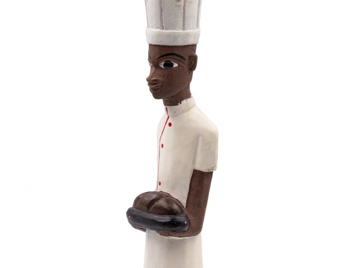 Colon - Colonial Baker Figurine - Decorative Painted Wooden Figurine ...