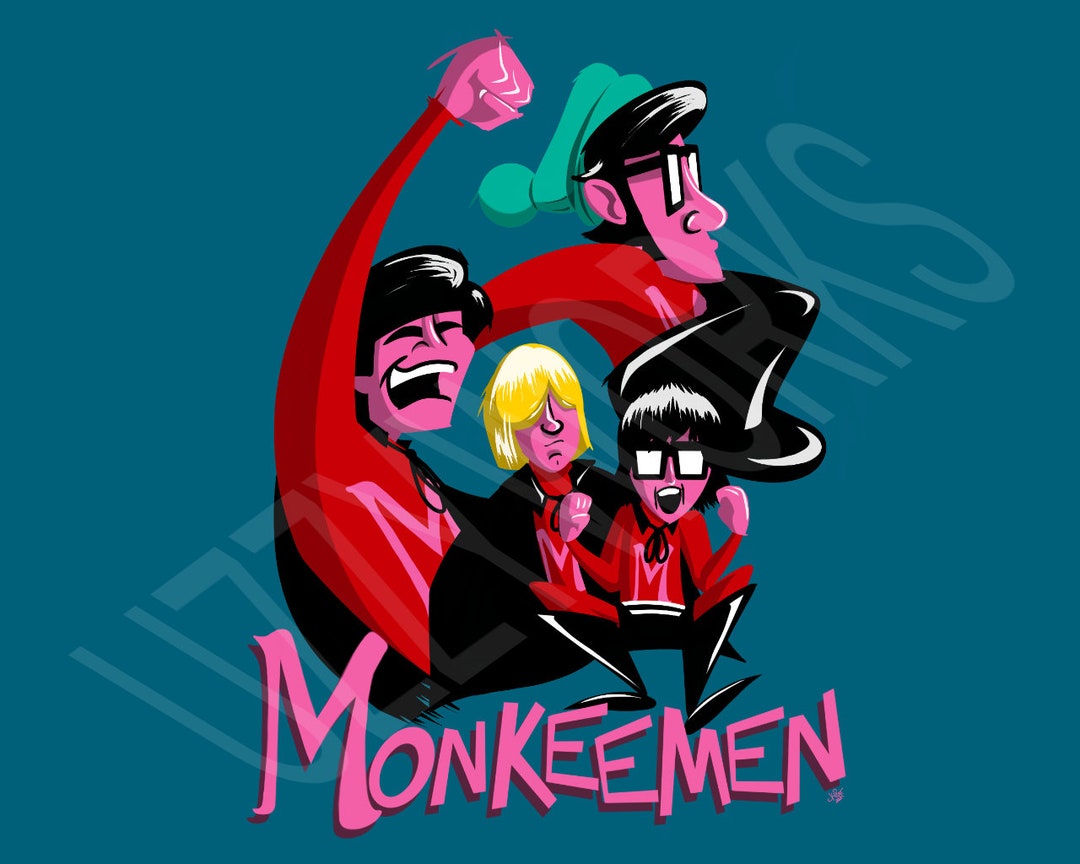 Uzzyworks Monkee Men Desktop Wallpaper by Justin H. Piatt Digital ...