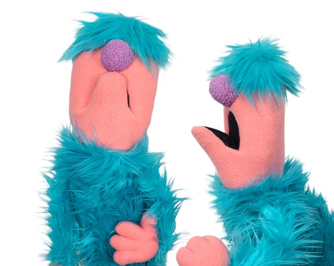 Grumpy Mid-century Style Professional Puppet by Uzzyworks. Hand and Rod ...