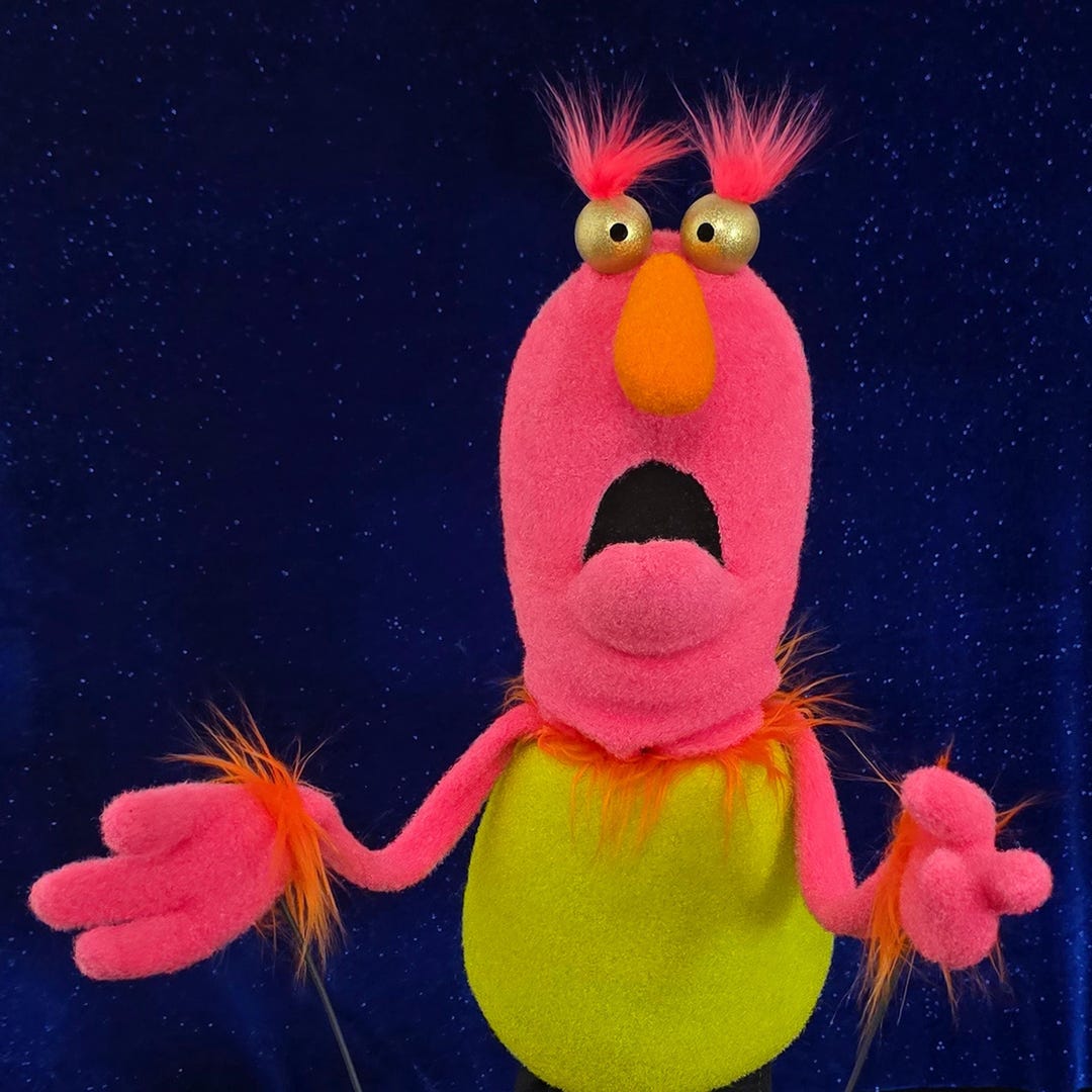Monster Puppet by Uzzyworks. Professional Hand and Rod Alien Creature ...