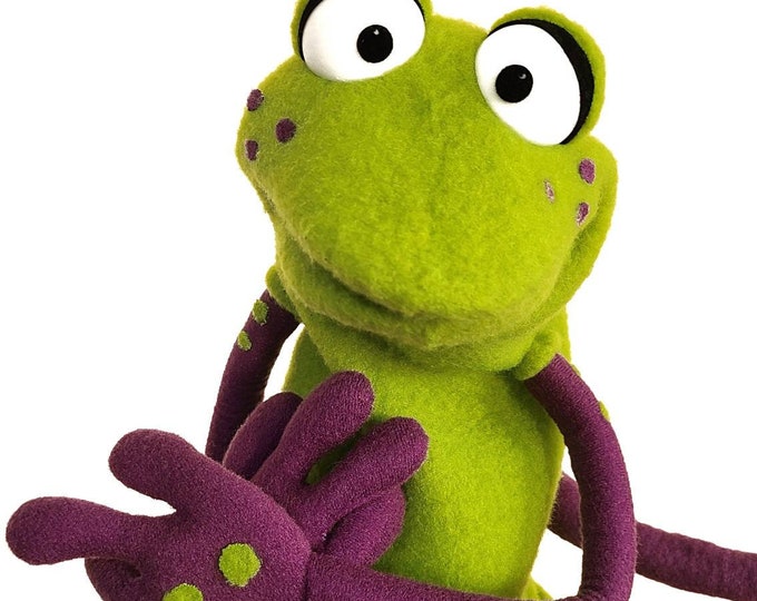 Uzzyworks Lizard Professional Puppet Hand and Rod Muppet Style - Etsy