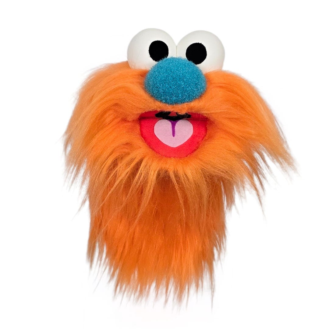 Wackadoo Monster Practice Puppet. Orange Creature. Professional ...