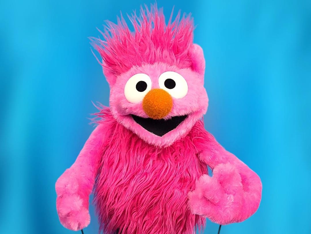 Little Pink Monster Puppet by Uzzyworks. Professional Hand and Rod ...