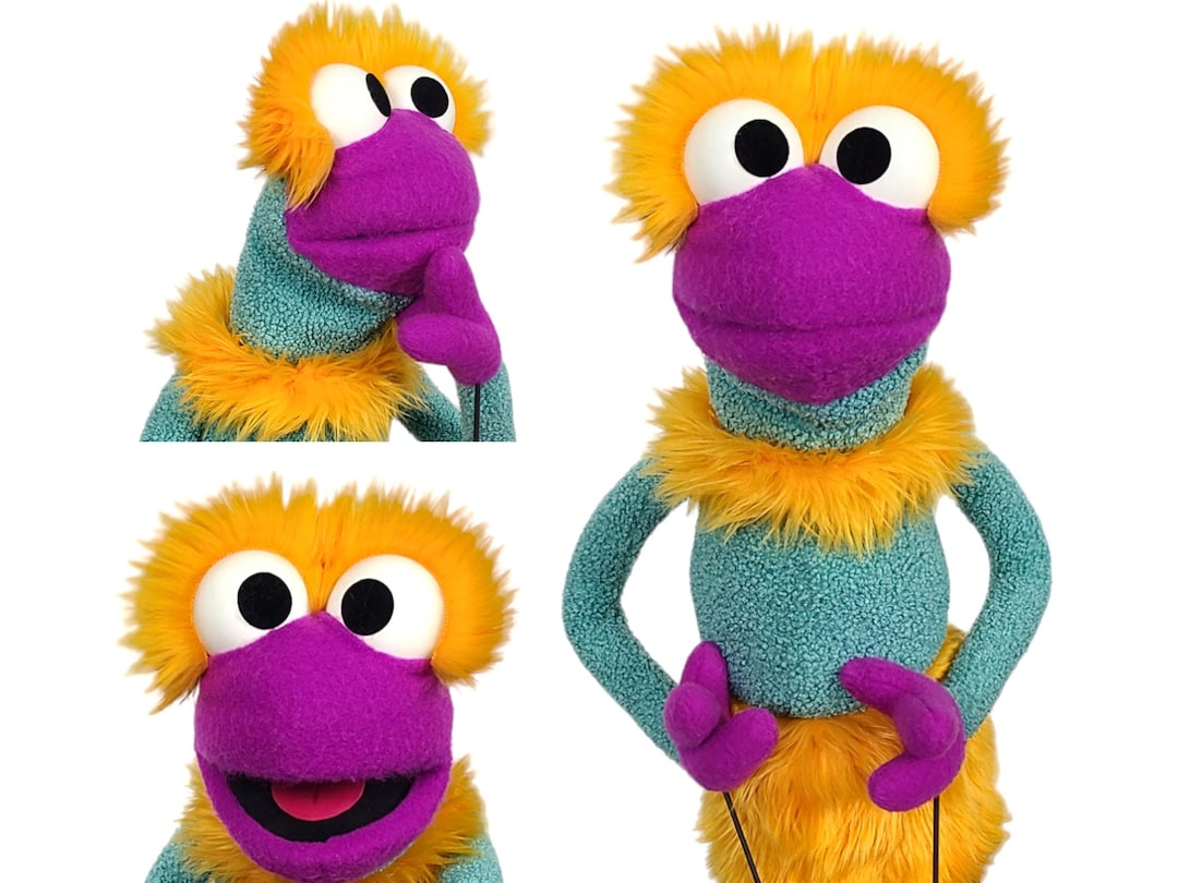 Monster Puppet by Uzzyworks. Professional Hand and Rod Cute Monkey ...