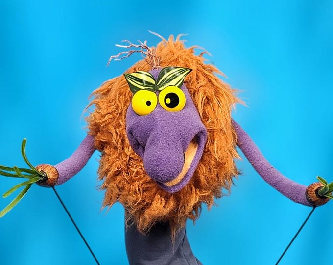 Plant Monster Puppet by Uzzyworks. Professional Hand and Rod "muppet ...