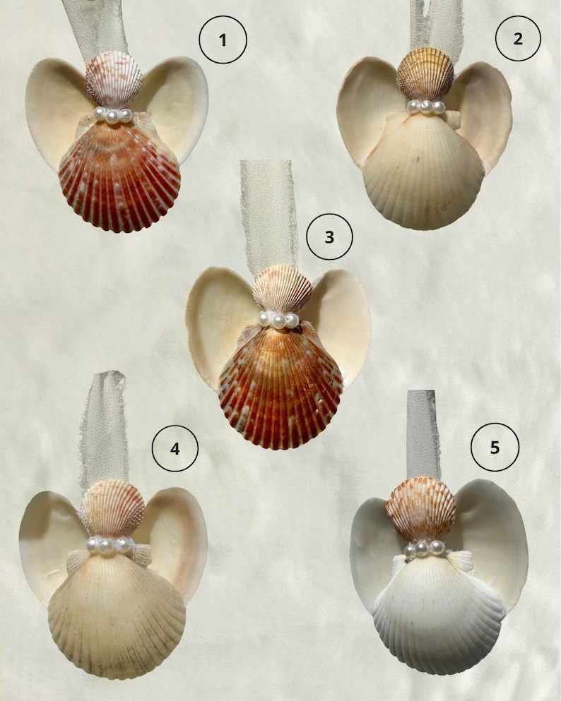 Handmade Seashell Angel Ornament: Coastal Christmas Decor - Etsy