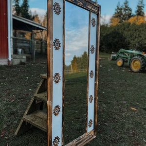 Western Style Floor Length Mirror / Western Decor / Western Home - Etsy