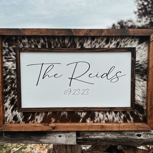 Genuine Cowhide Sign / Western Decor / Cowhide Decor / Wall - Etsy