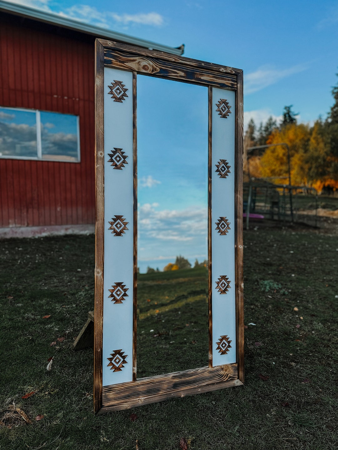 Western Style Floor Length Mirror / Western Decor / Western Home - Etsy