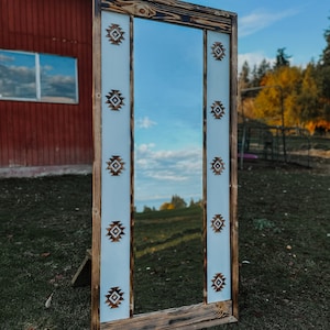 Western Style Floor Length Mirror / Western Decor / Western Home - Etsy