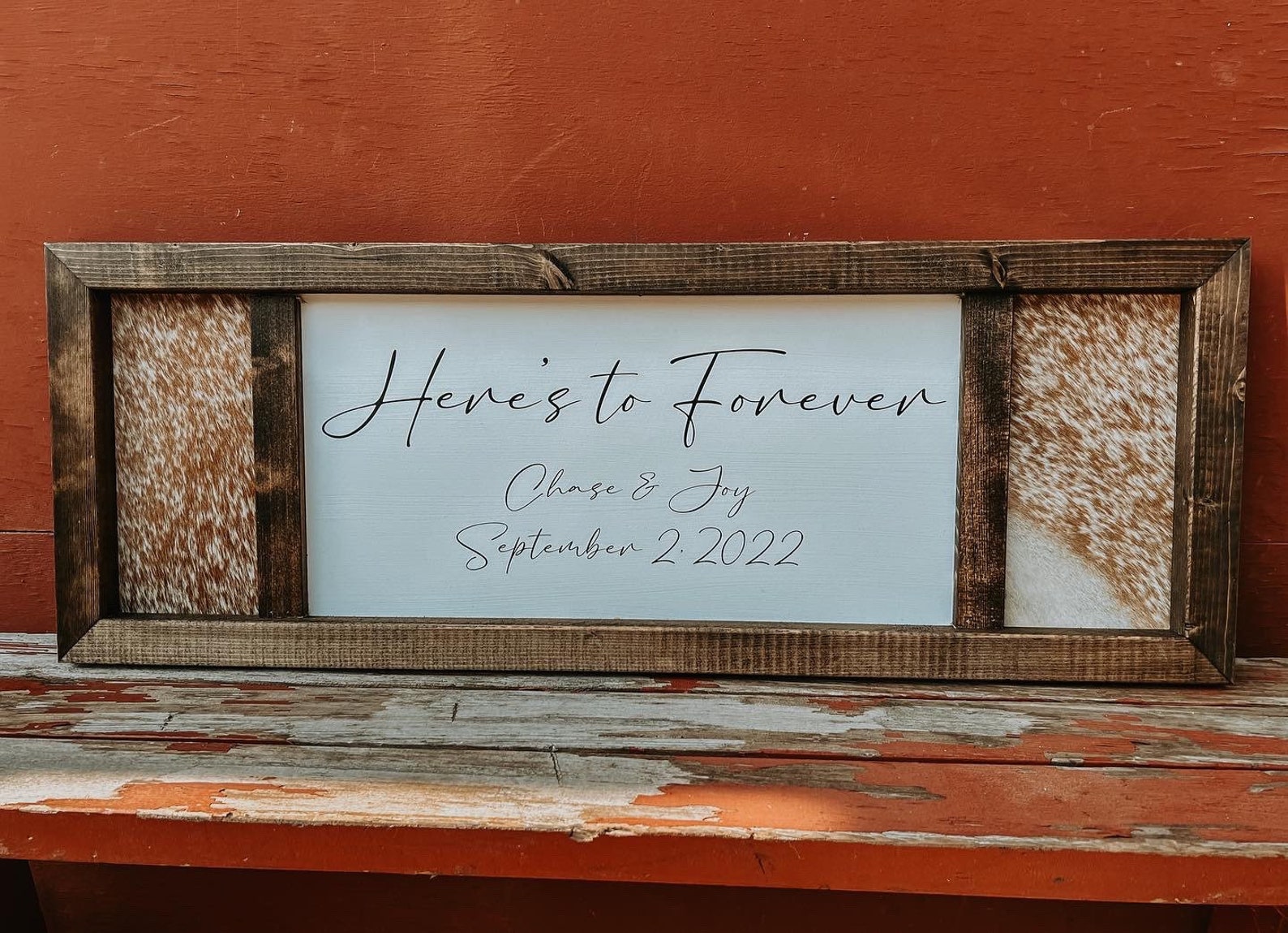 Customizable Genuine Cowhide Sign/western Sign/ Handmade Sign - Etsy