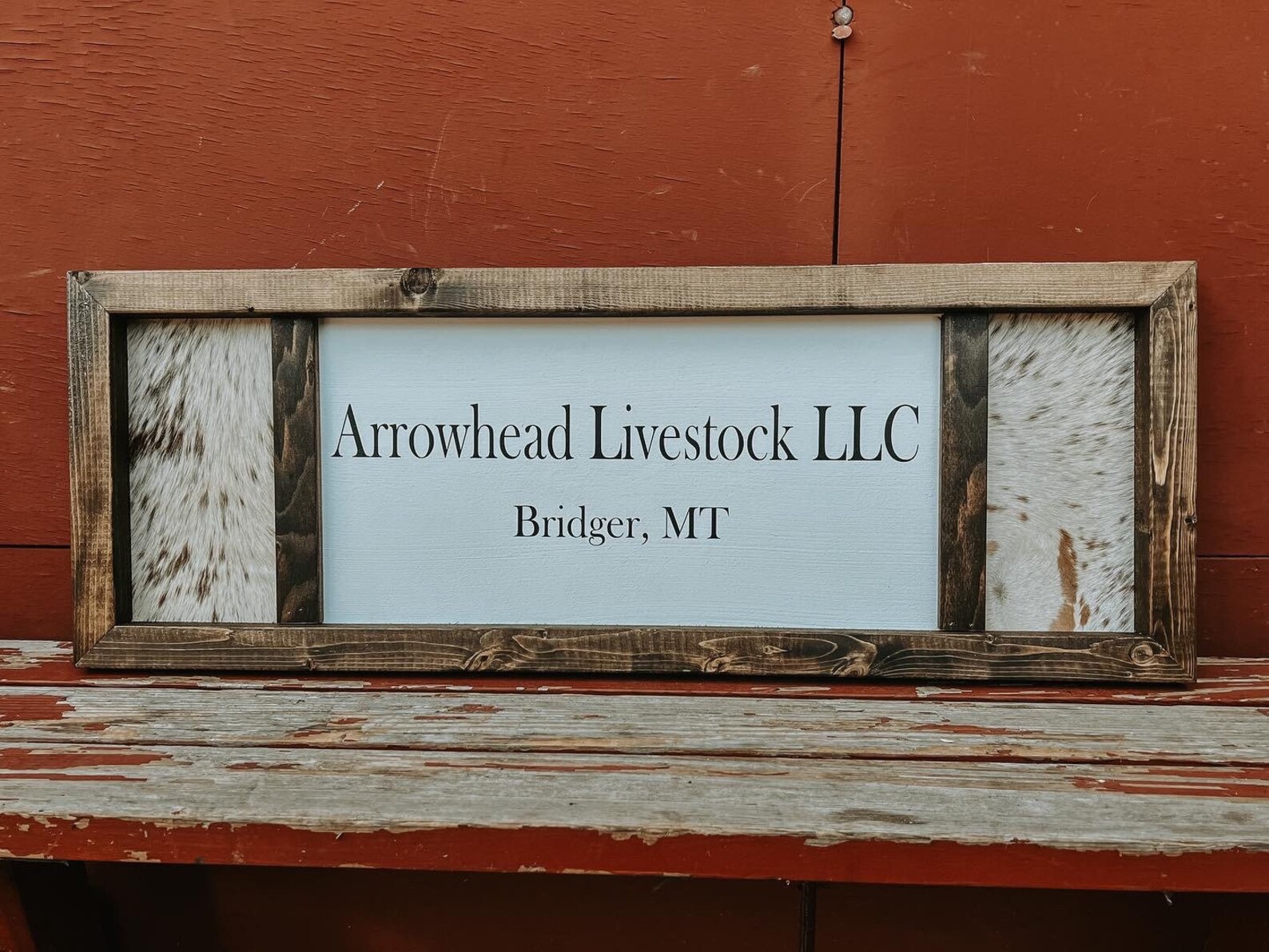 Customizable Genuine Cowhide Sign/western Sign/ Handmade Sign - Etsy