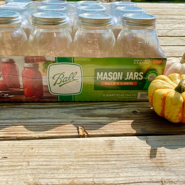 Quart Canning Jars - Etsy