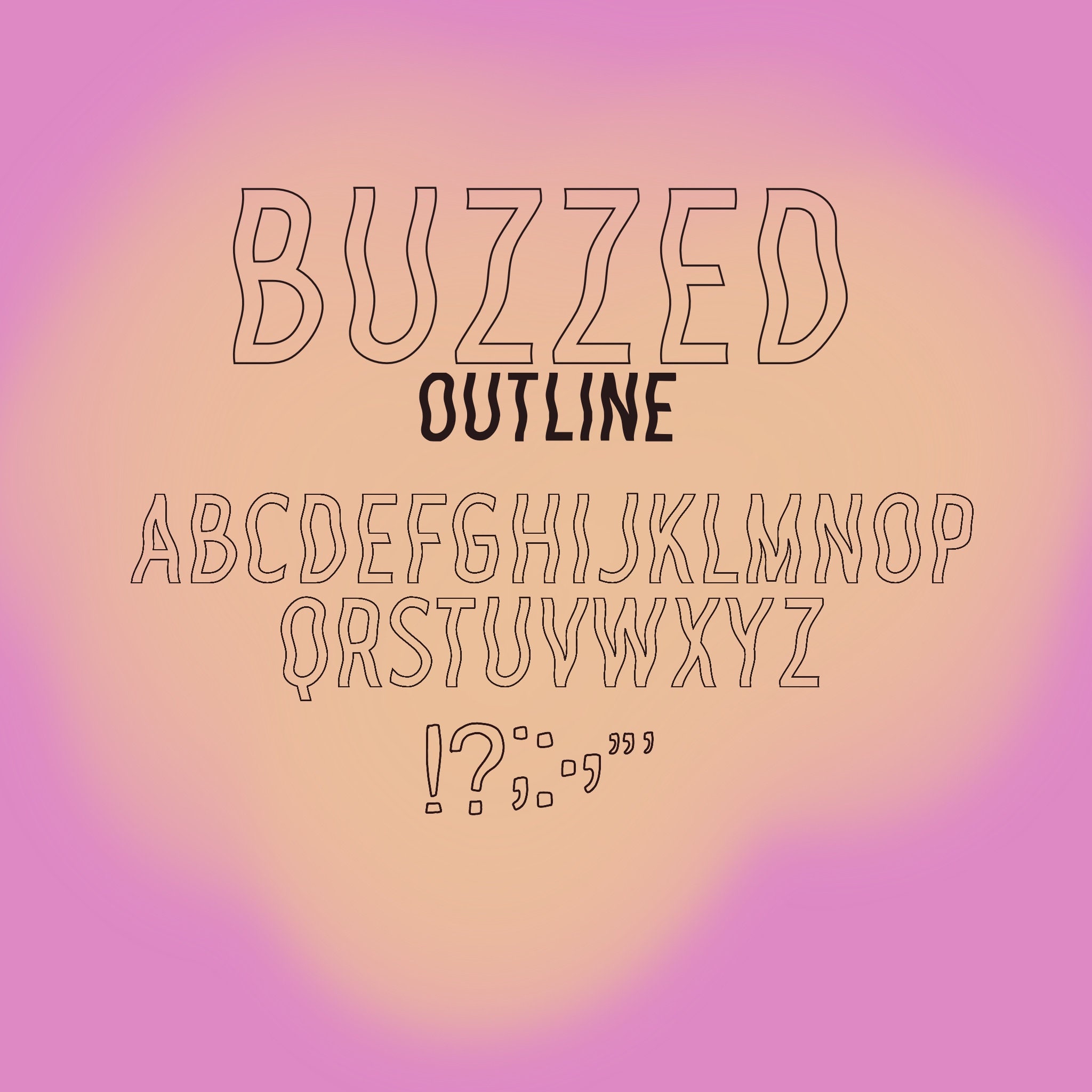 BUZZED Font Two-pack Font Bundle Font Bundle Digital Font - Etsy