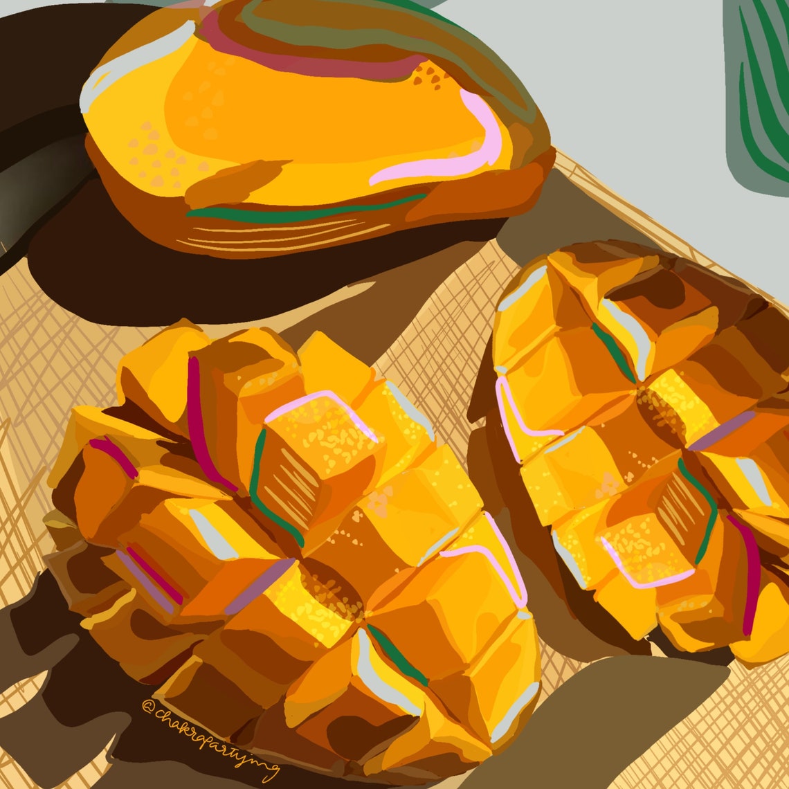 Mango Art Print - Etsy
