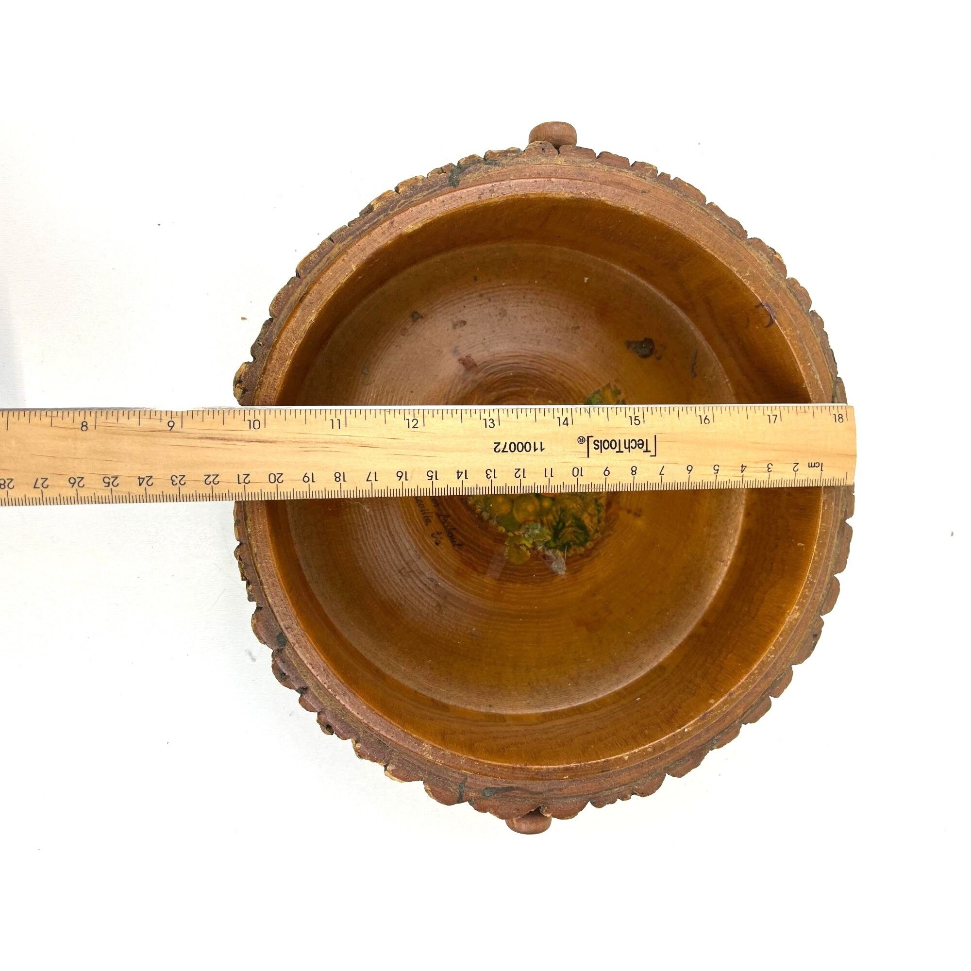 Vintage Wooden Tree Stump Bowl: Retro Farmhouse Decor - Etsy