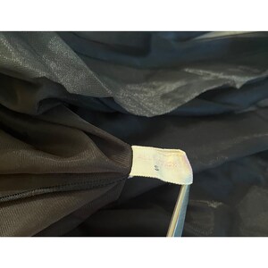 Vintage 70s 80s Dressing Robe Black Button up 3/4 Sleeve Lace Collar ...