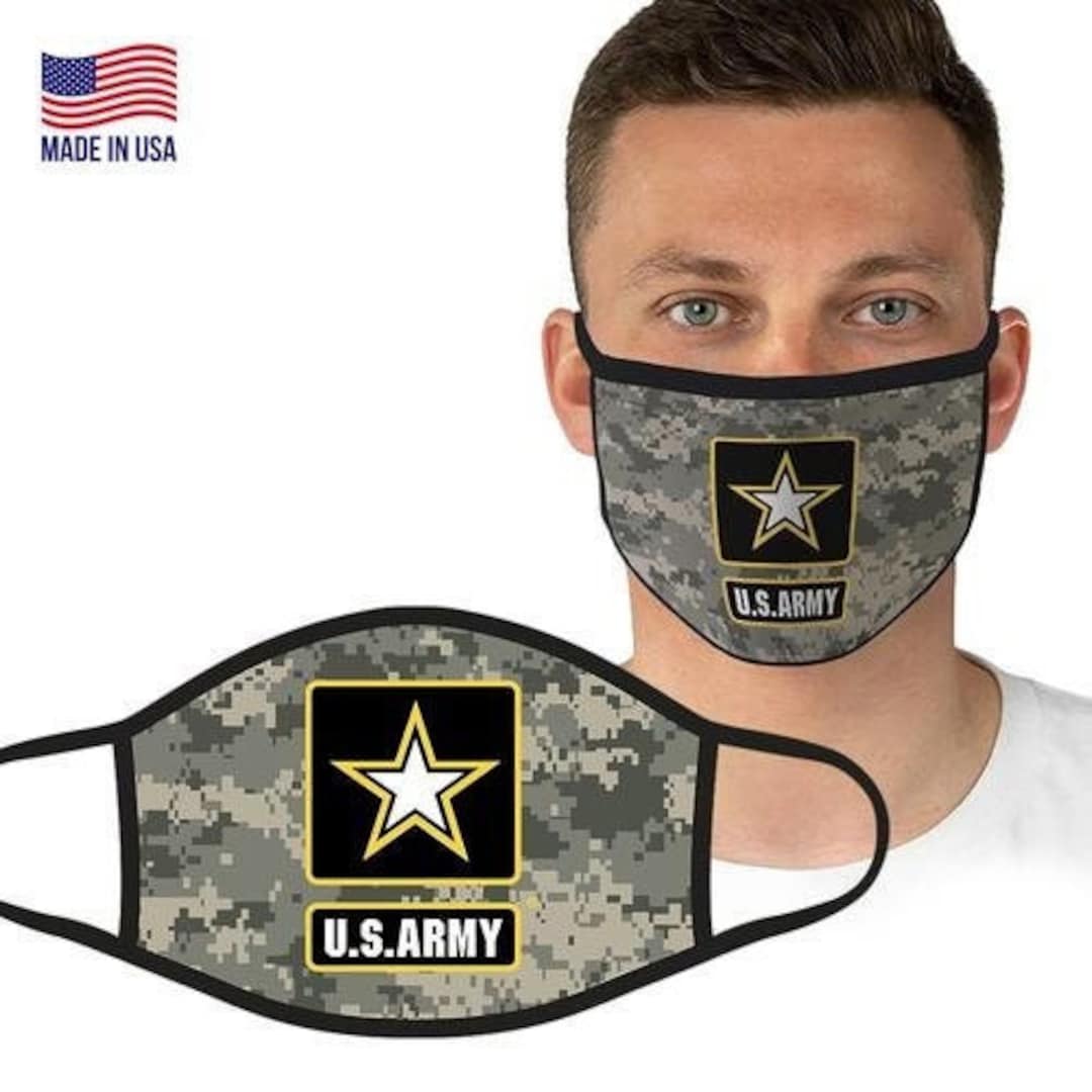 Officially Licensed U.S. Army Washable Face Mask / Face Covering, US ...
