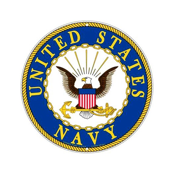 12'' U.S. Navy Aluminum Round Sign / Wall Decor / Wall - Etsy