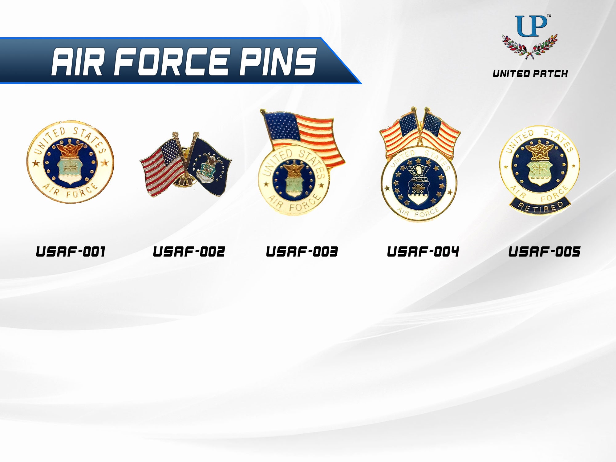 U.S. Air Force Seal Lapel Pin U.S. Air Force Old Logo Lapel - Etsy