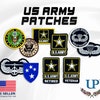 Embroidered US Army Armored Divisions Iron on Patches, Armored Division ...